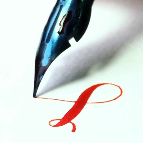 Leonardt Steno Nib "Blue Pumpkin" Hiro 40 - Calligraphy HK | Handwrite ...