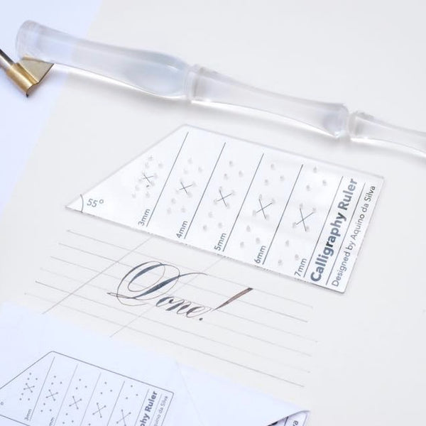 Calligraphy Ruler by Aquino da Silva 英文書法專用間尺 – Handwrite House