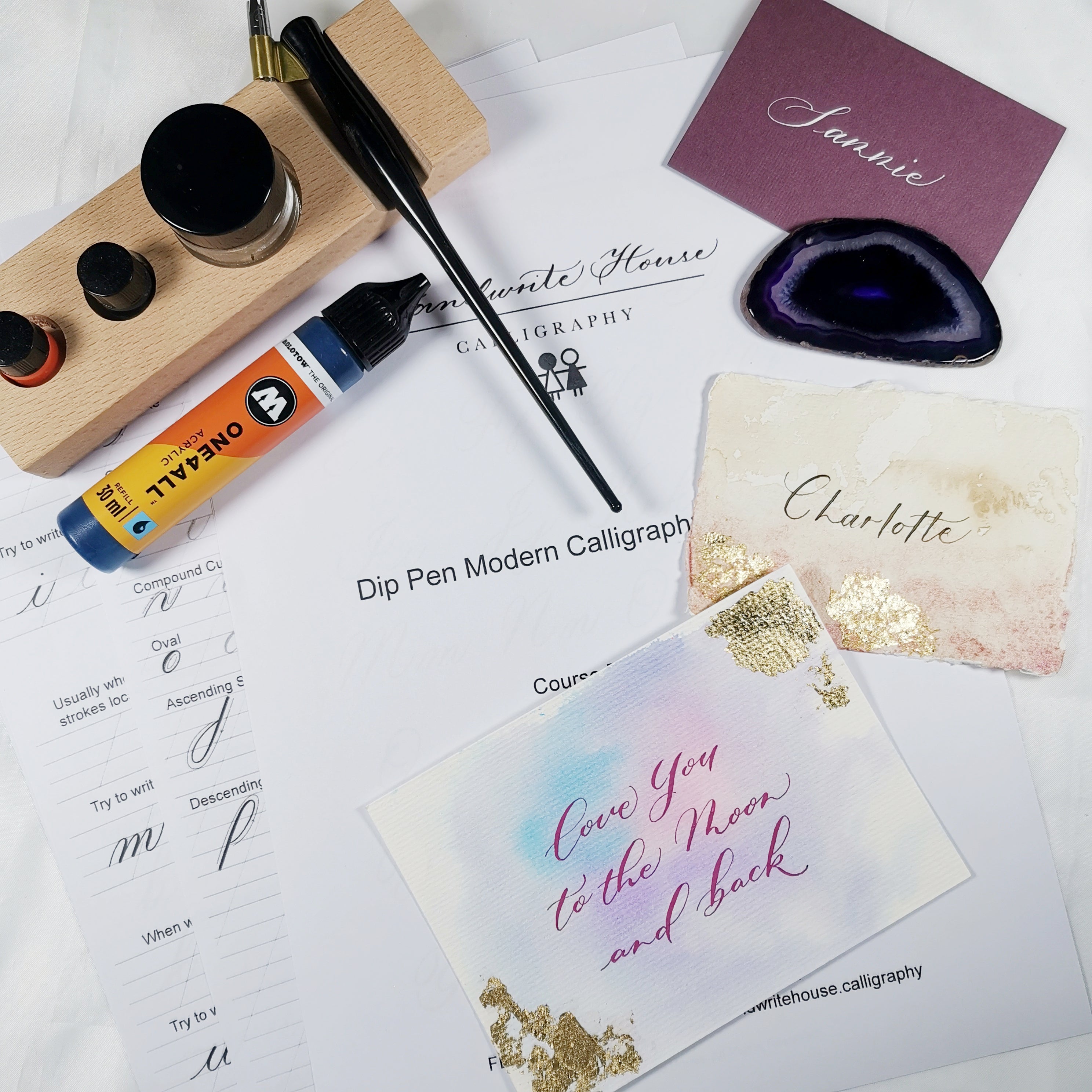 初班Dip Pen Modern Calligraphy Workshop 沾水筆現代體 西洋書法班 – Handwrite House